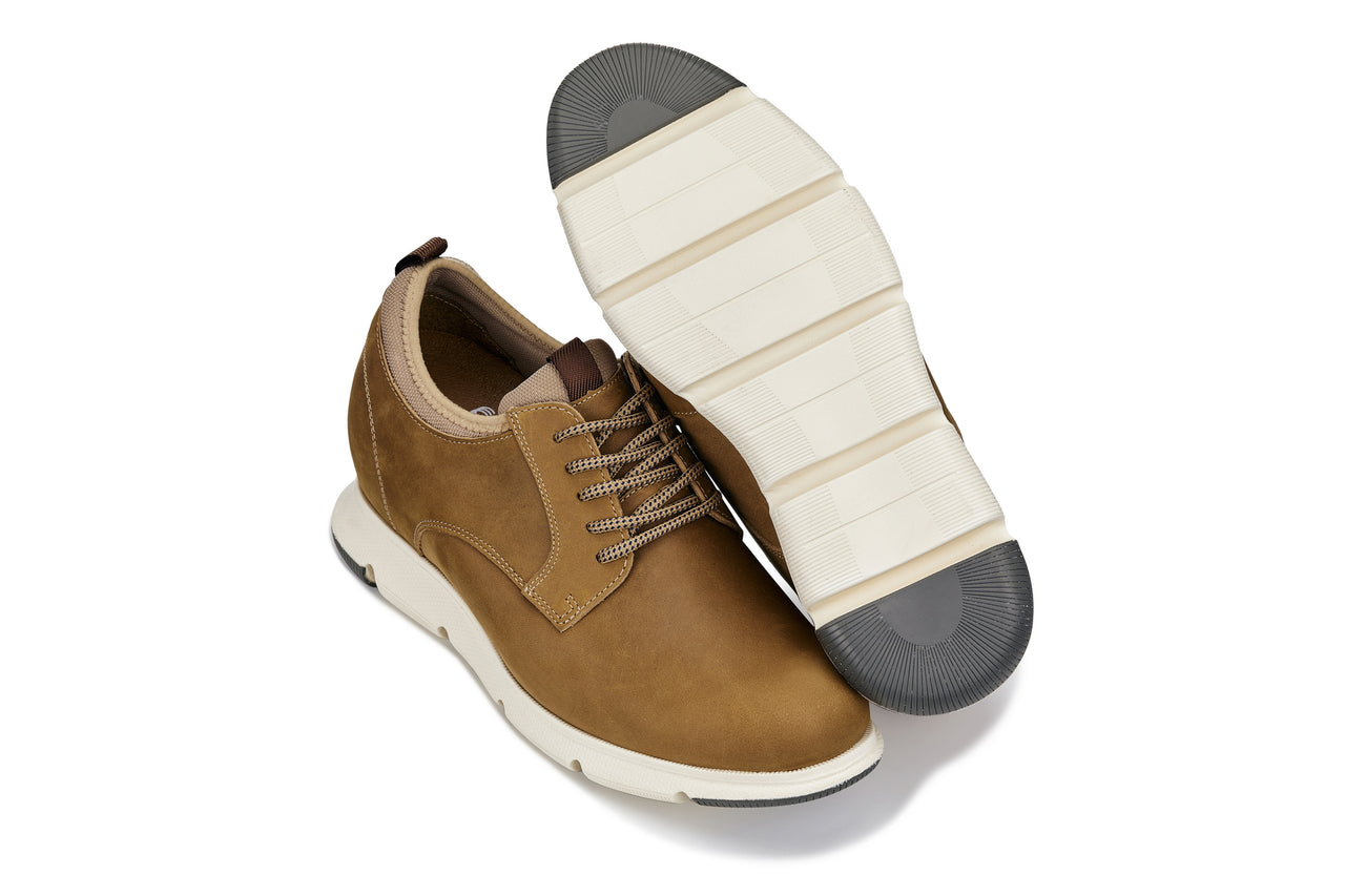 CALTO - J1200 - 3.3 Inches Taller (Tan Brown) – Tallmenshoes.com