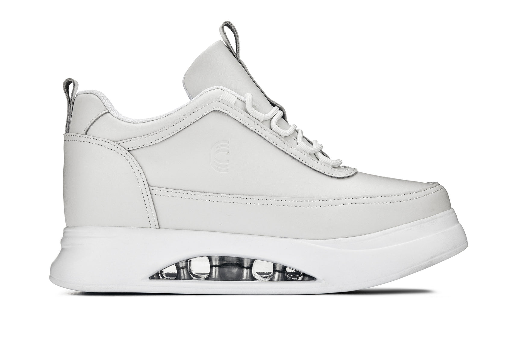 CALTO - S4926 - 3.2 Inches Taller (Bone/White Sole) - Chunky Elevated ...