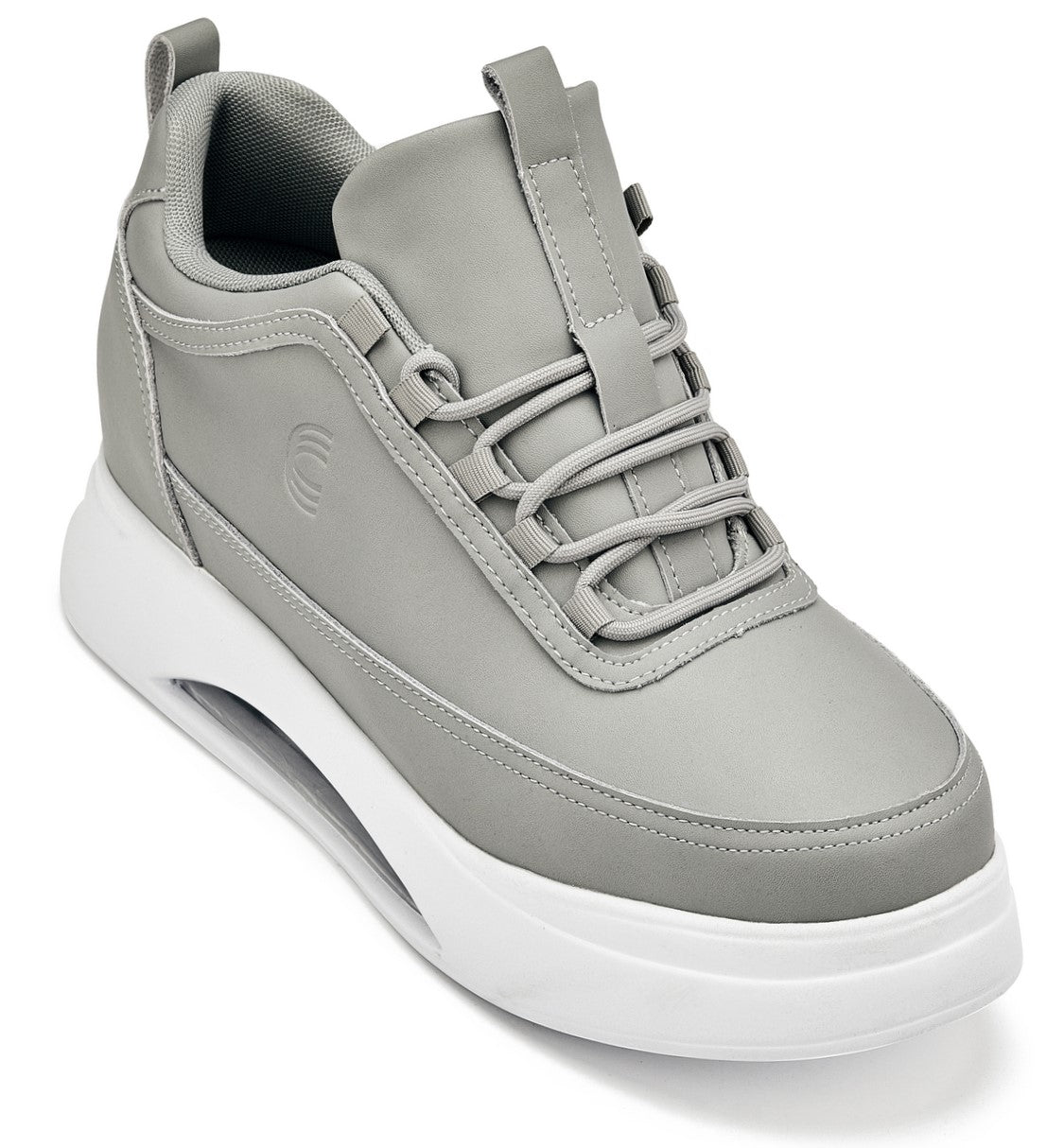 CALTO - S4927 - 3.2 Inches Taller (Dove Grey/White Sole) - Chunky Elev ...