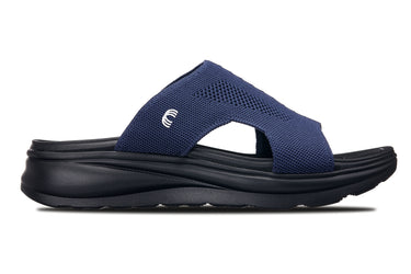 CALTO - X1659 - 2 Inches Taller (Black/Knitted Navy) – Tallmenshoes.com