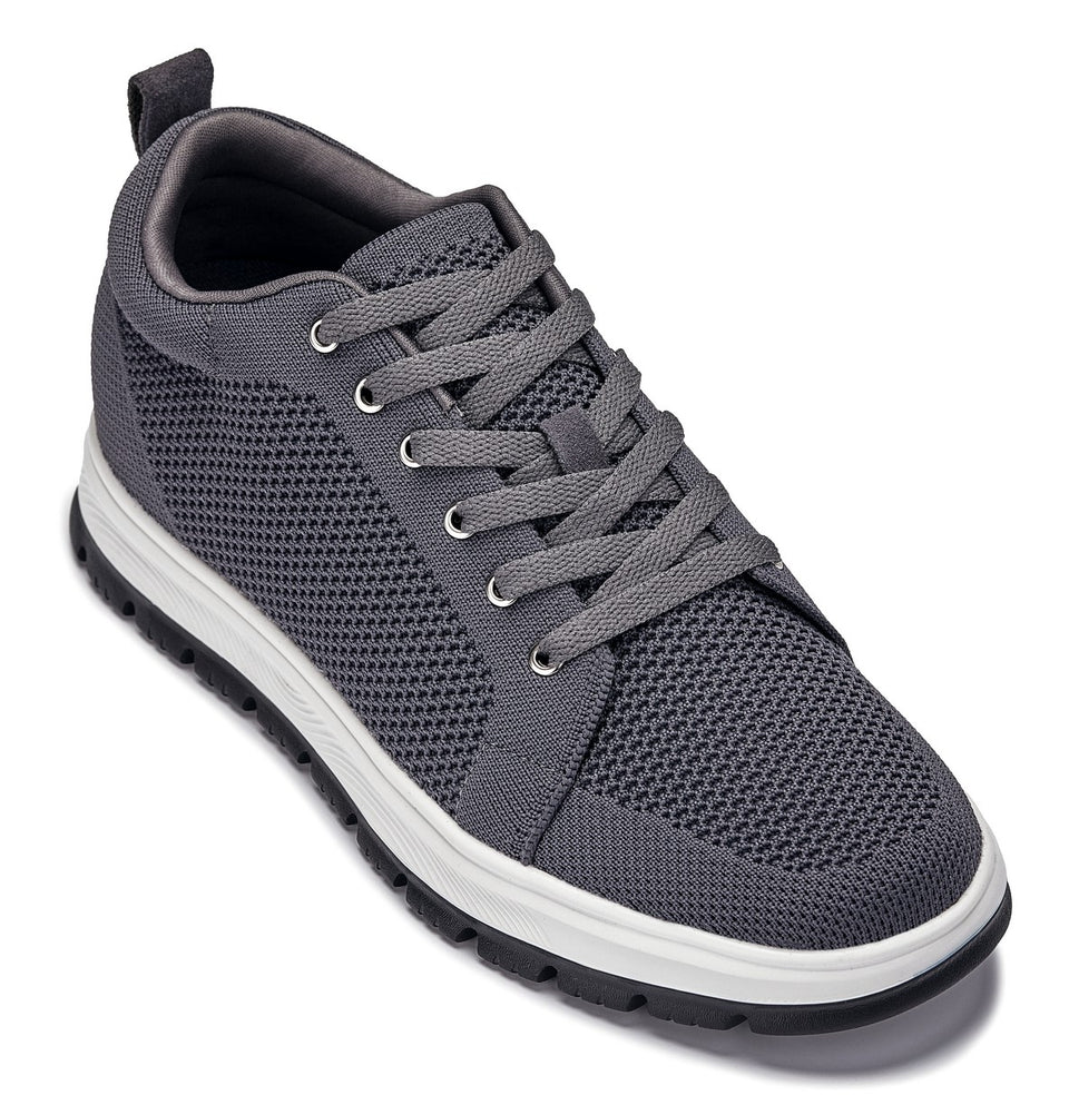 CALTO - X2323 - 2.4 Inches Taller (Iron Grey/White & Black Sole) - Lac ...
