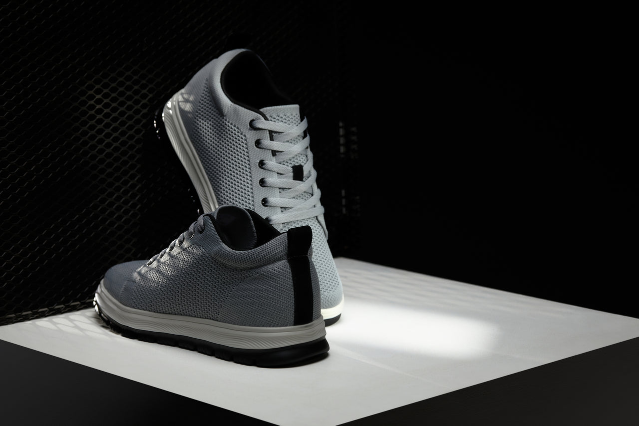 CALTO - X2324 - 2.4 Inches Taller (Pewter Grey/White & Black Sole) - L ...