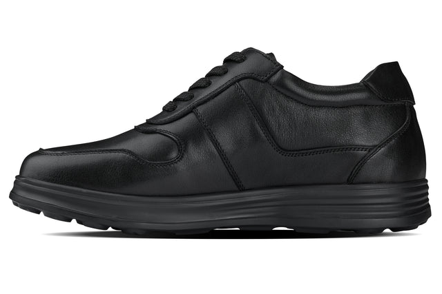 CALTO - Y7080 - 2.8 Inches Taller (Black) - Lightweight Nappa Leather – Tallmenshoes.com