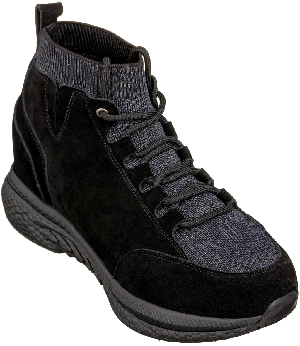 CALTO - S23201 - 3 Inches Taller (Black) - Sneakers – Tallmenshoes.com