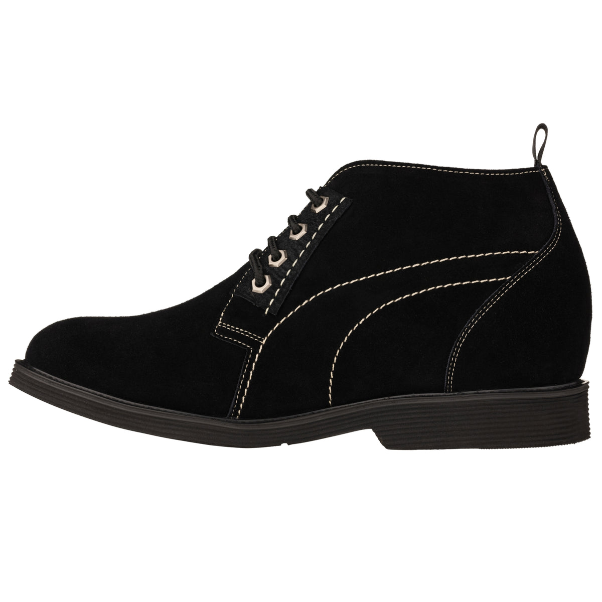 CALTO - K9913 - 3.2 Inches Taller (Black) - Ankle Boot – Tallmenshoes.com
