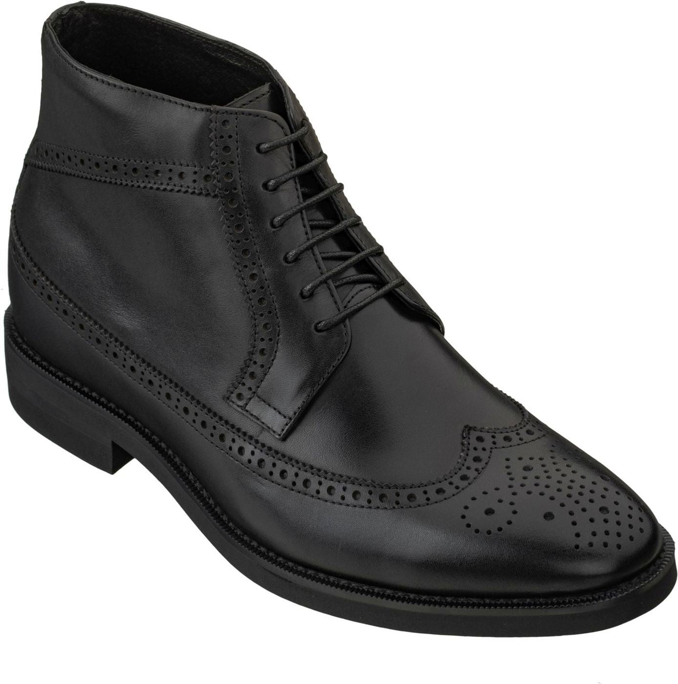 CALTO - S27001 - 3.2 Inches Taller (Black) - Lightweight – Tallmenshoes.com