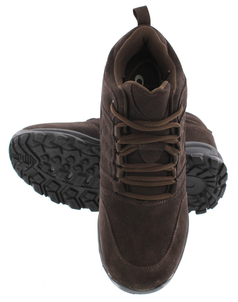 CALTO - H0031 - 4 Inches Taller (Dark Brown) - Hiking Style Boots ...