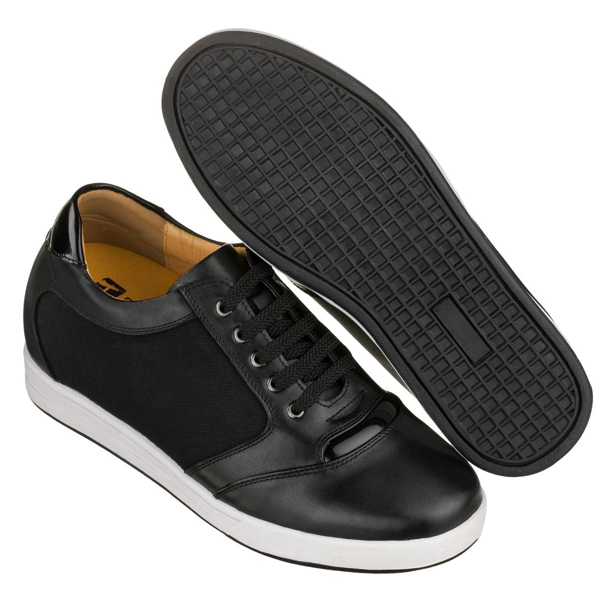 TOTO 3.2" Taller Casual Black Elevator Shoes - A53272 – Tallmenshoes.com