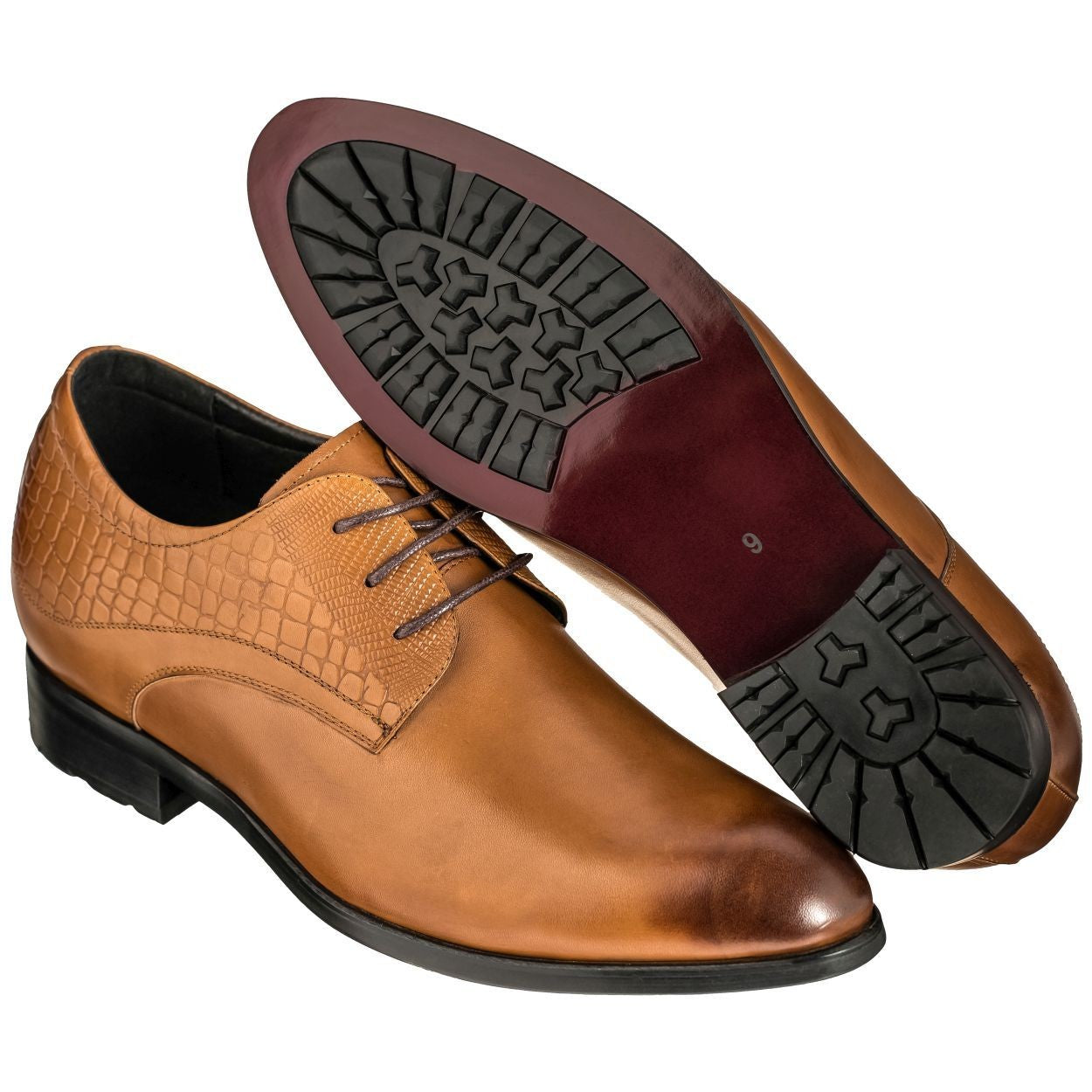 CALTO - A329013 - 3 Inches Taller (Light Tan) – Tallmenshoes.com